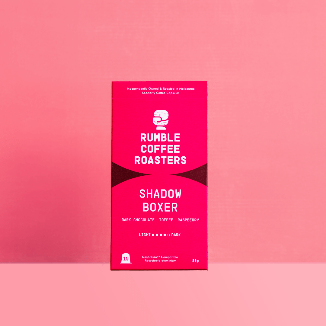 Shadow Boxer Coffee Pods | Specialty Coffee Capsules from Rumble